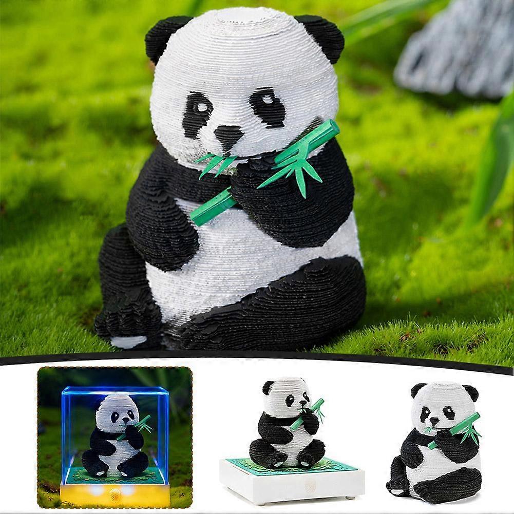 3D Memo Pad Calendar, Panda 3D Art Sticky Notes Tear Away with Pen ...