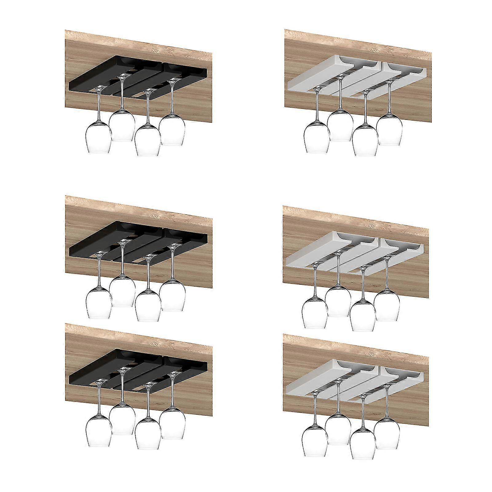 Wine Glass Rack - Under Cabinet Stemware Rack, Wine Glass Holder ...