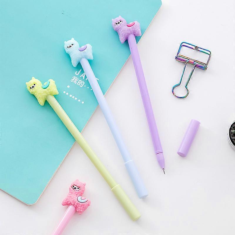 Animal Llama Sheep Alpaca Gel Pens Set Fashion Cute Colorful Kawaii ...
