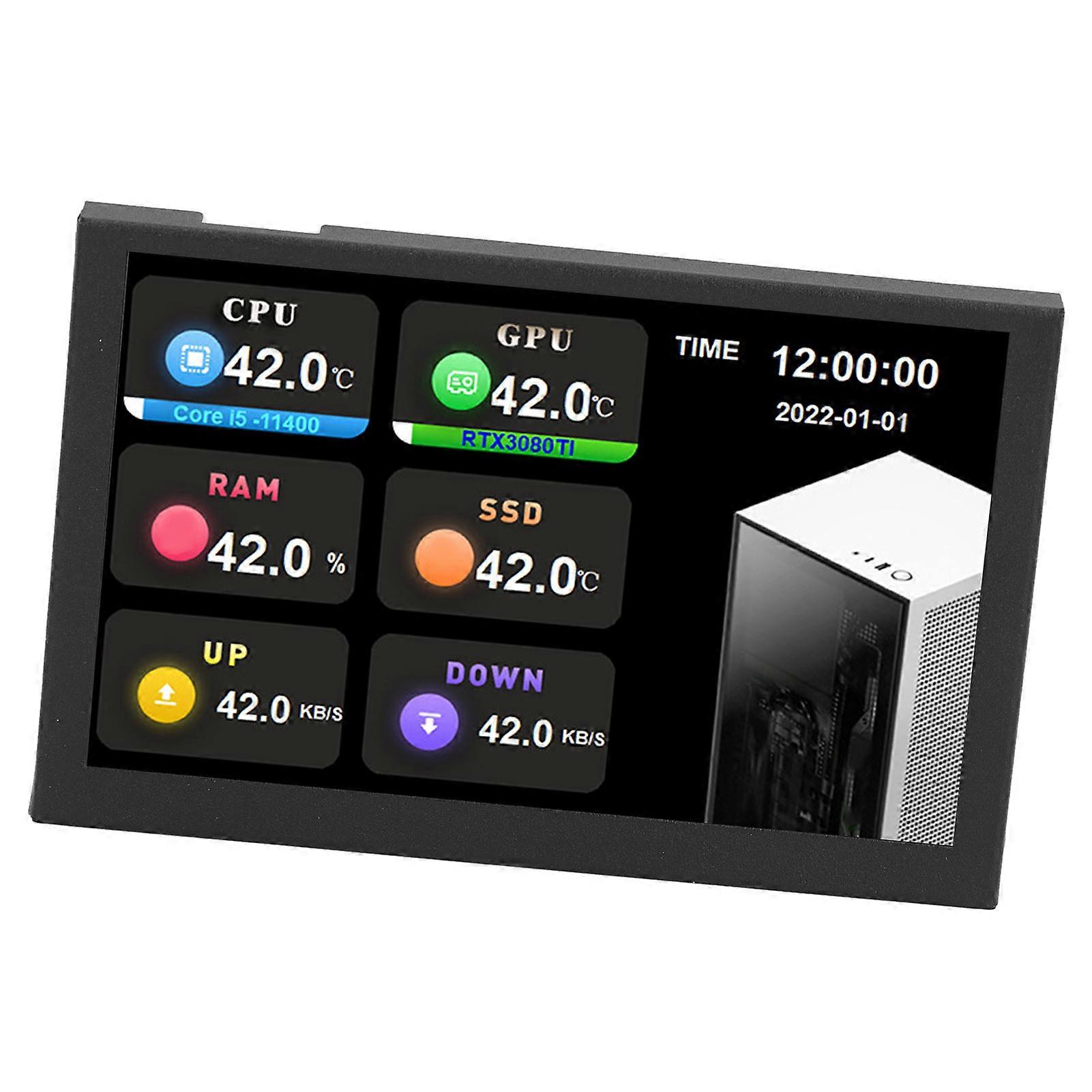 IPS USB Mini Screen 5 Inch 800x480 Resolution Type C Sub Screen PC Data ...