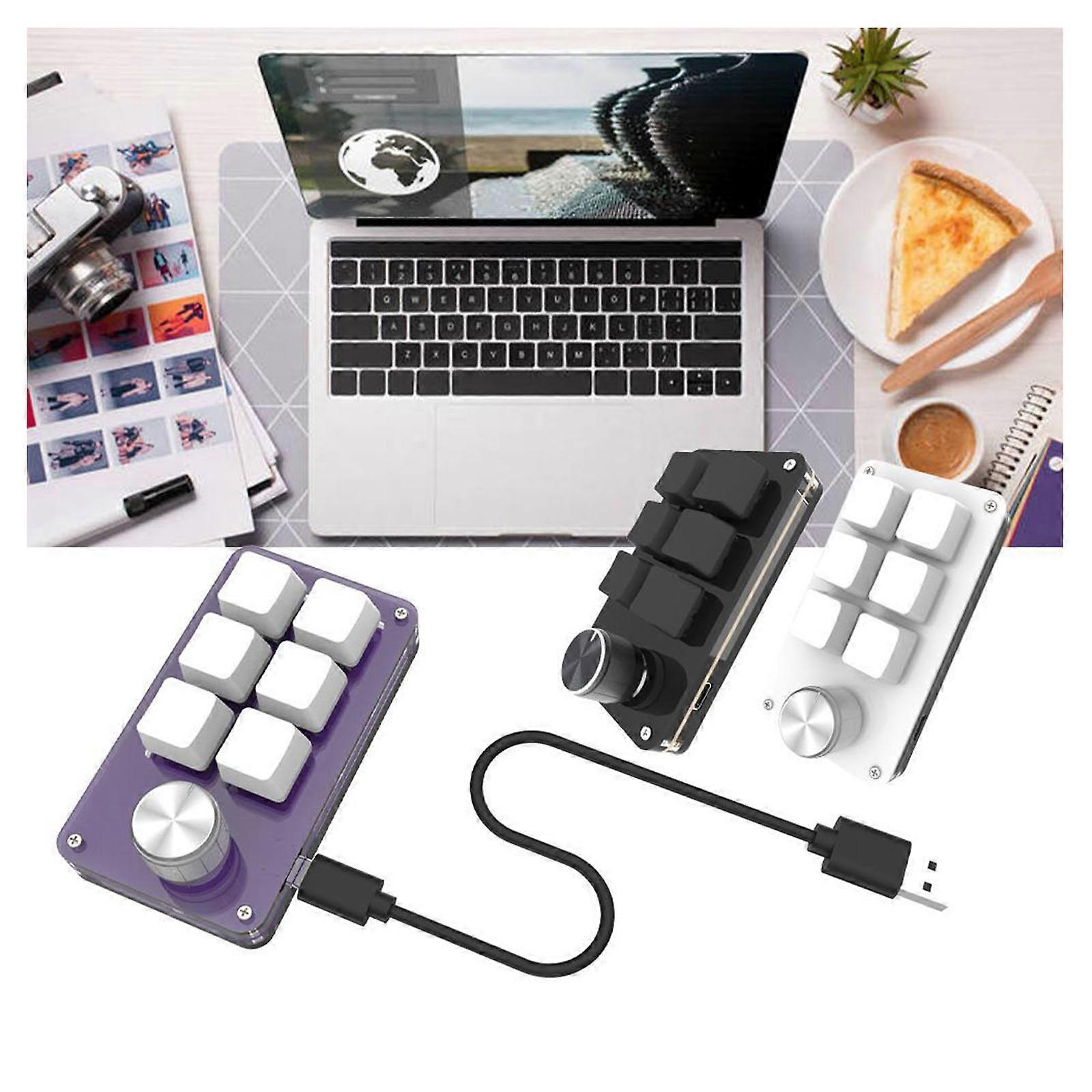 Custom Keyboard Volume Knob Button Mini Mechanical Keypad Macro Paste 6 ...