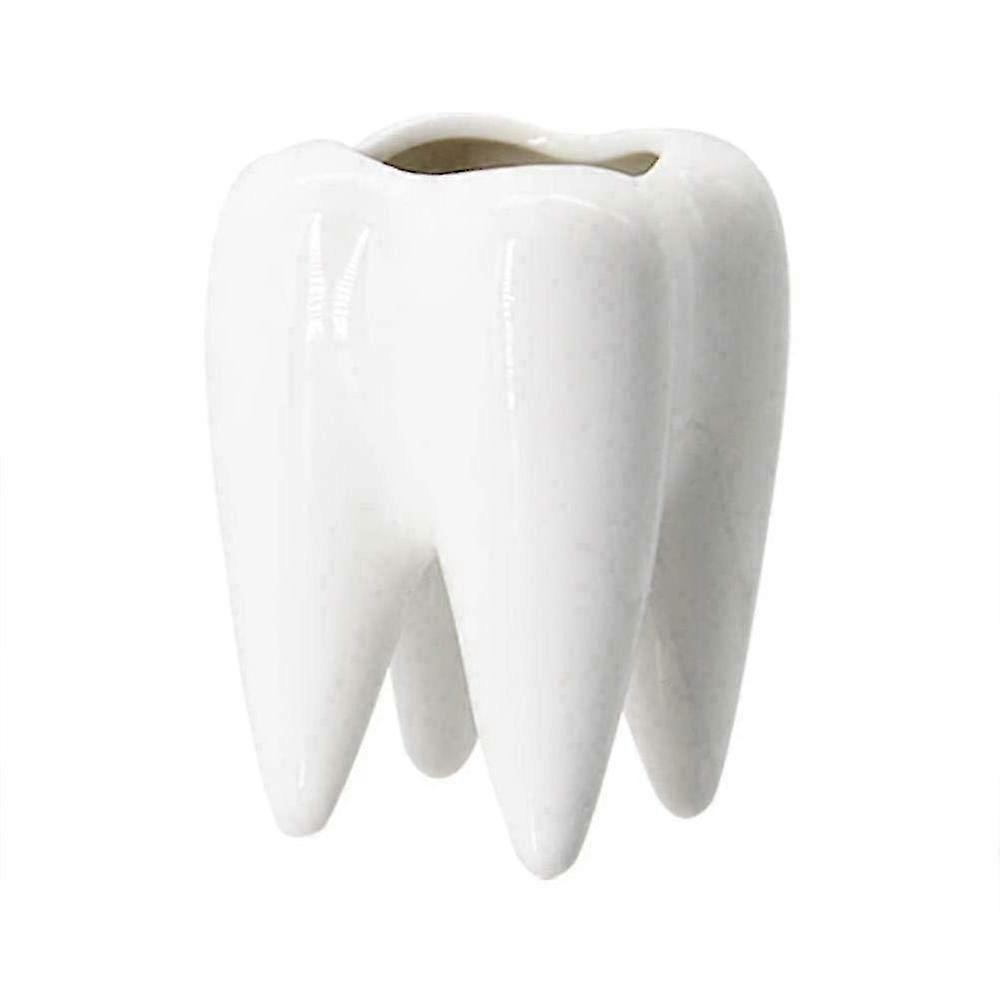 Tooth Shaped Ceramic Flower Pot Planter Plant Holder Succulen Flower ...