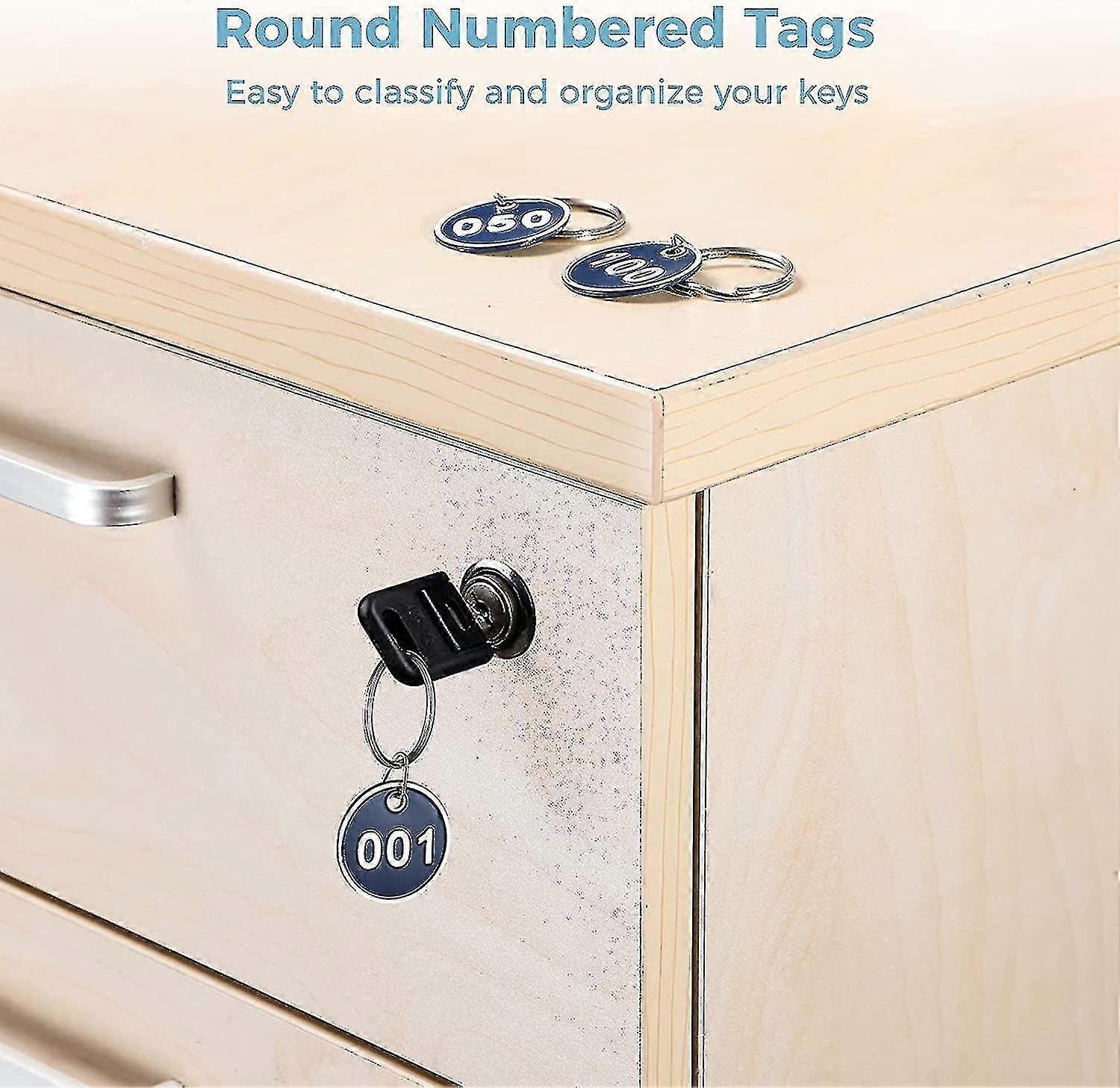 Anjetan Numbered Tags, 100 Pcs Number 001-100 Stamping Number Tags ...