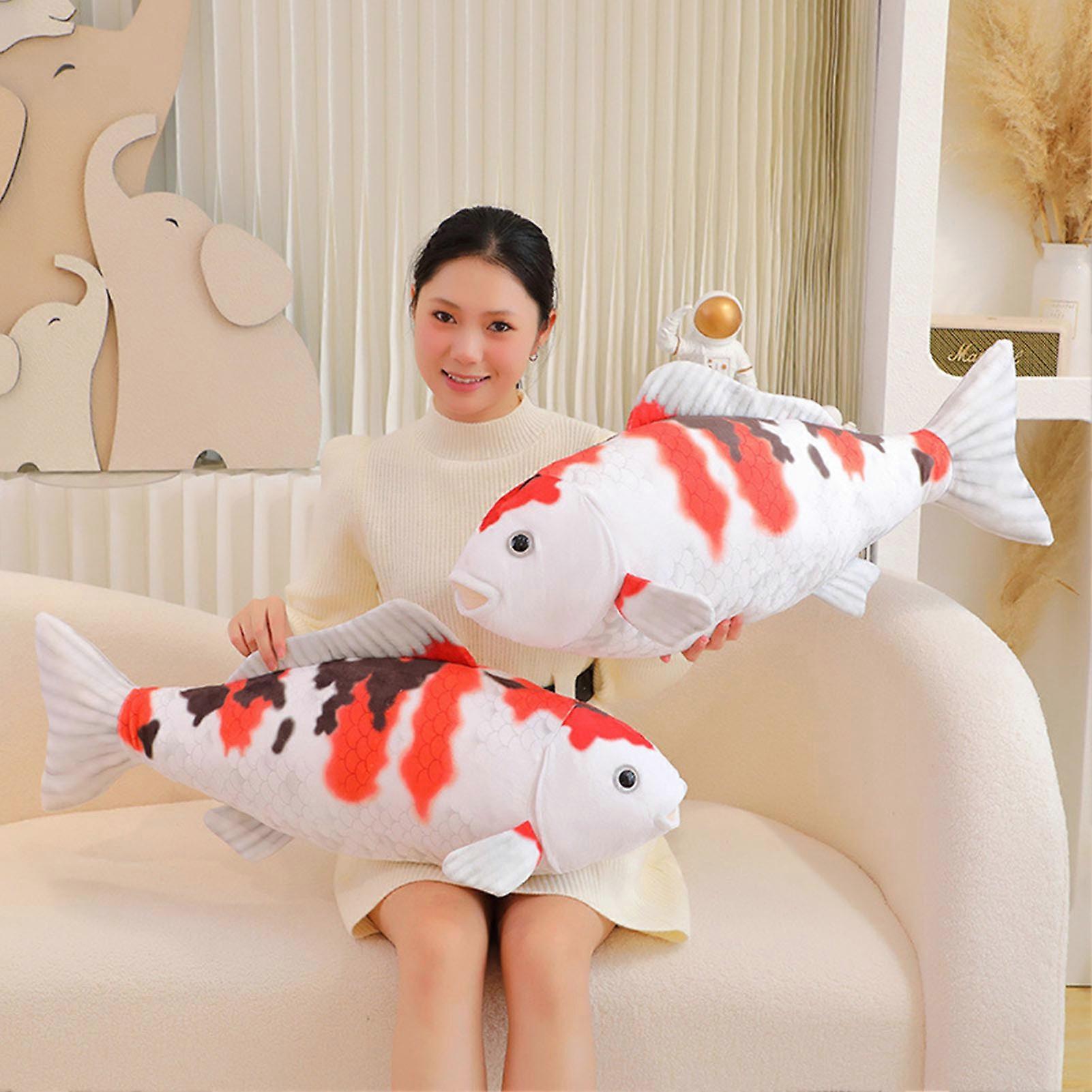 Fish Plush Pillow Simulation Koi-fish Doll Plushies Ornament Sofa ...