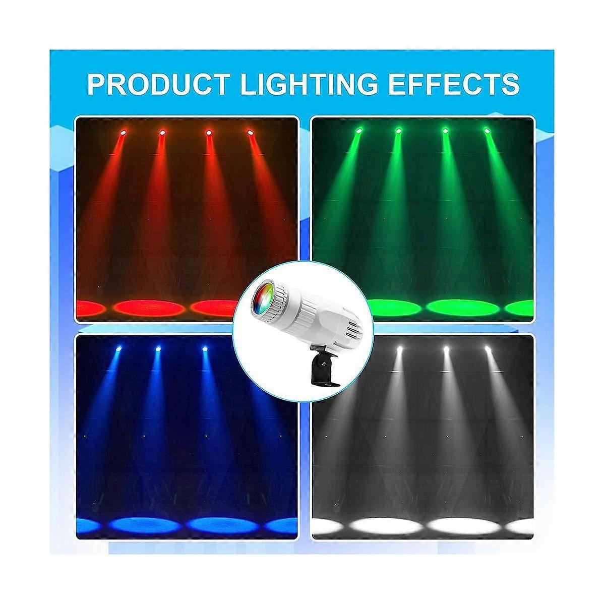 Pinspot Light for Disco Ball 15W RGBW 4 in 1 Mirror Ball Light with ...