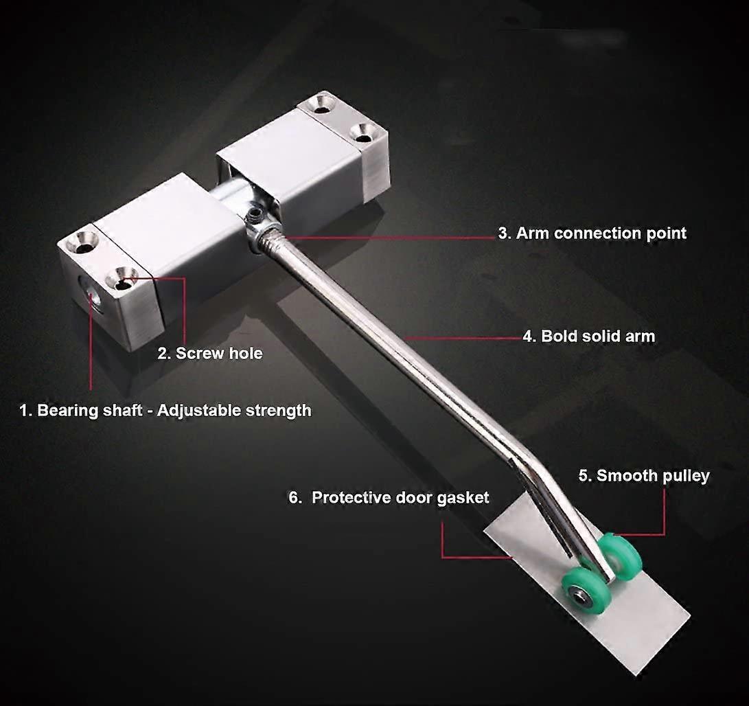 2pcs Door Closers, Automatic Door Closer Mechanical Speed Control Up to ...