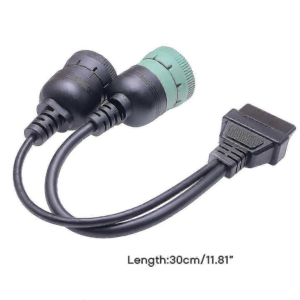 6pin J1708 Or 9 Pin J1939 To 16 Pin Obd2 Obdii Adapter Cable For Truck ...