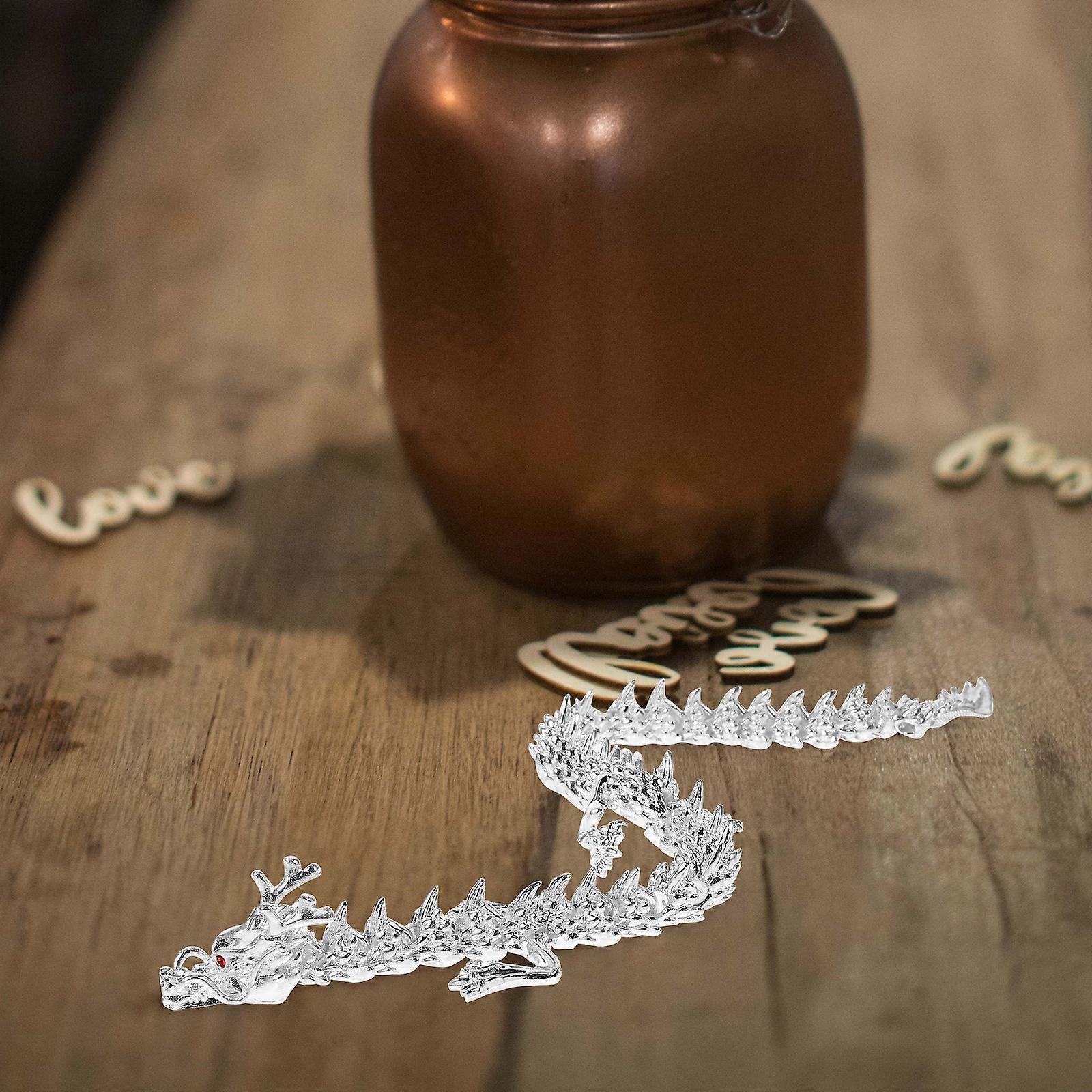 Metal Movable Joint Dragon Figurine Exquisite Chinese Zodiac Dragon ...