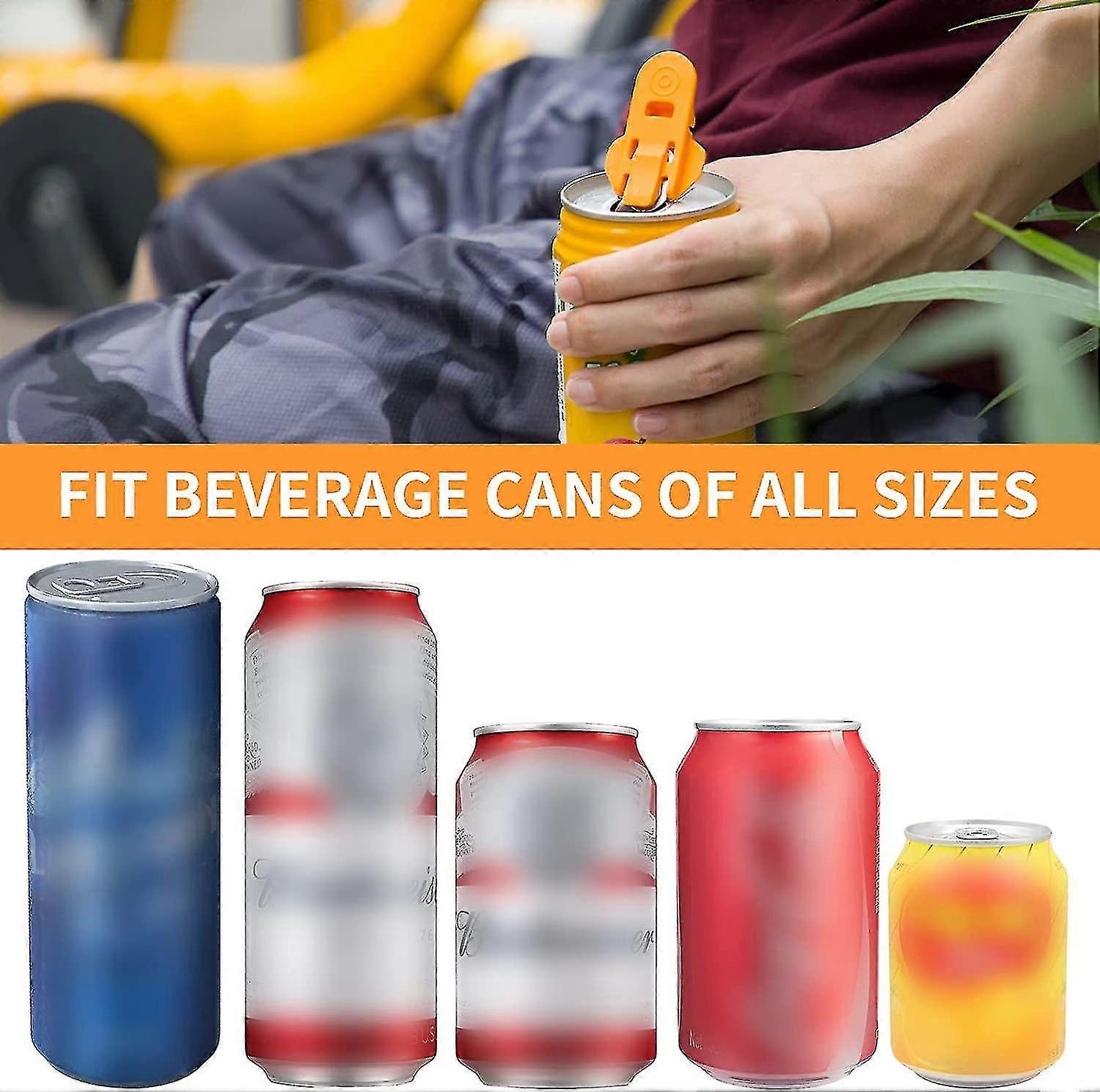 6 Pcs Manual Can Opener, Color Soda Beer Can Opener Beverage Can Cover ...