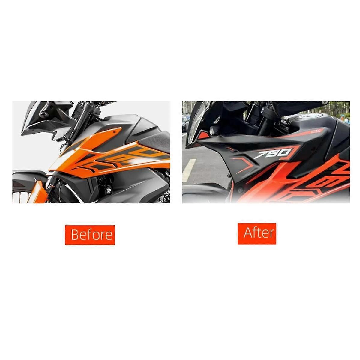 Motorcycle Front Fairing Side Panels Wind Deflector Windscreen Plate ...