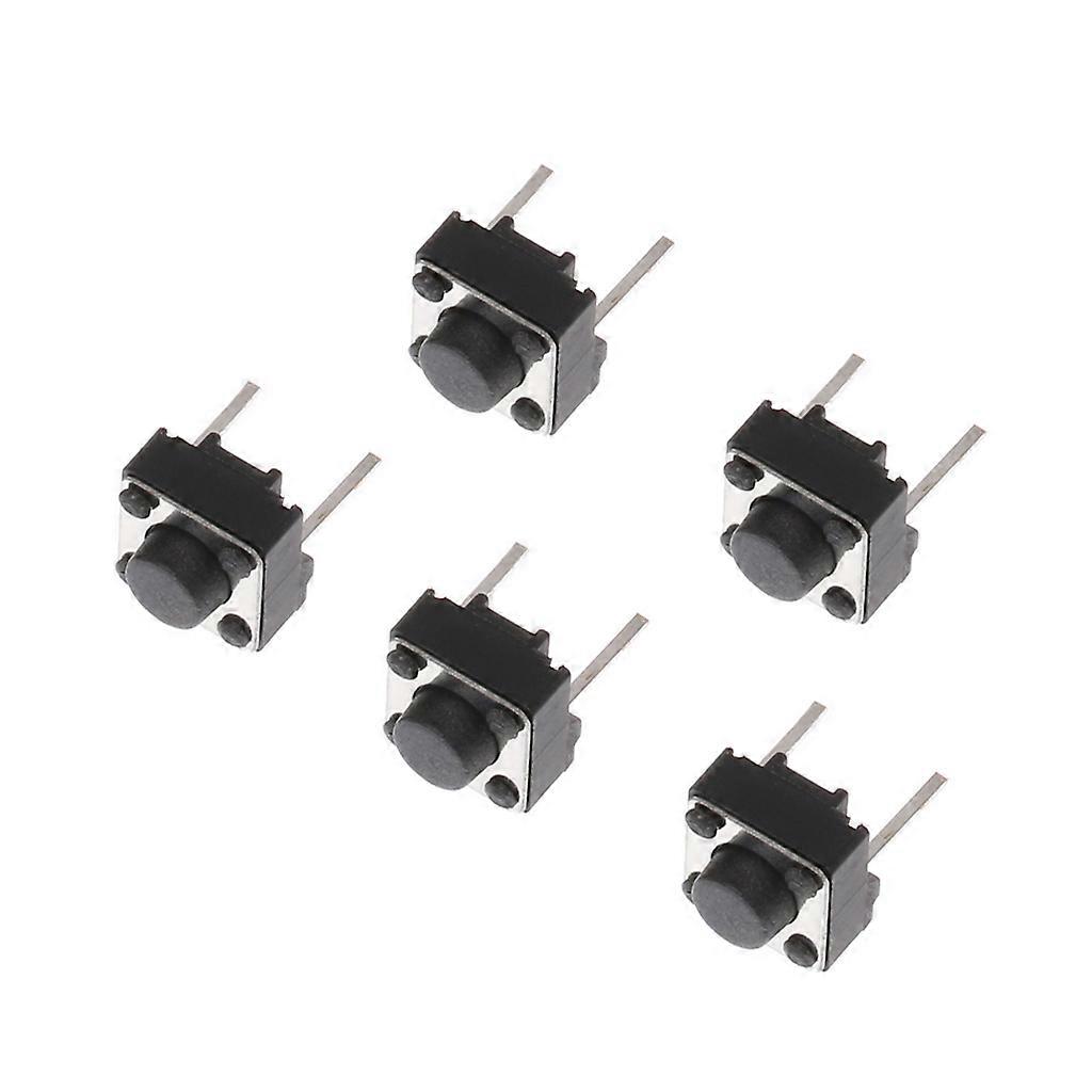 100 Pcs 6x6x5mm 2 Pin Micro Momentary Push Button Tactile Switch ...