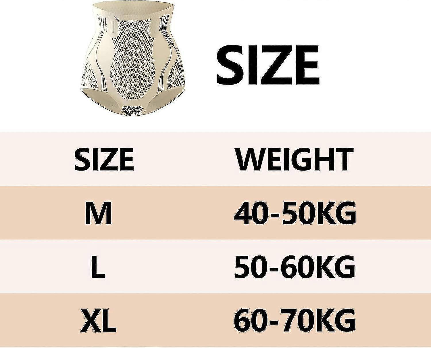 2pcs Ice Silk Ionic Fiber Repair Shaping Underwear,graphene Honeycomb ...