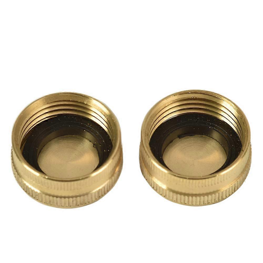 2 Pack 3/4" Brass Garden Hose End Caps with Washers | Fruugo UK
