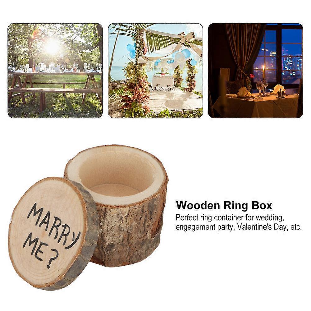 Wedding Ring Box Container Handmade Unique Ring Jewelry Holder Storage ...