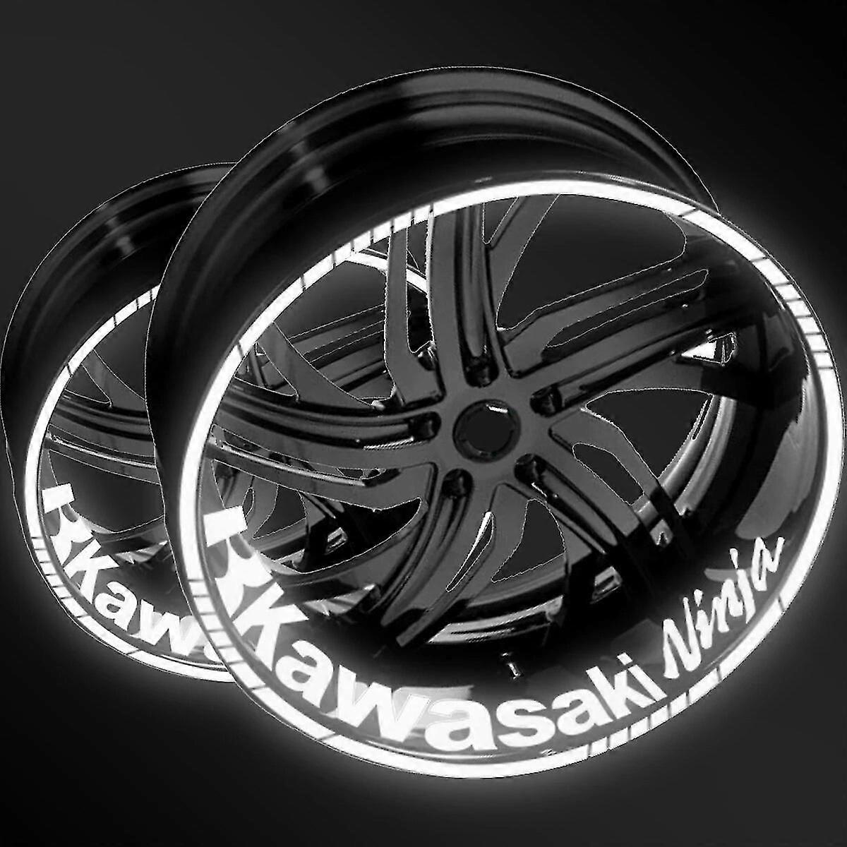 For Kawasaki Ninja Wheel Sticker Reflective Rim Decal Zx6r Zx10r Zx9r ...