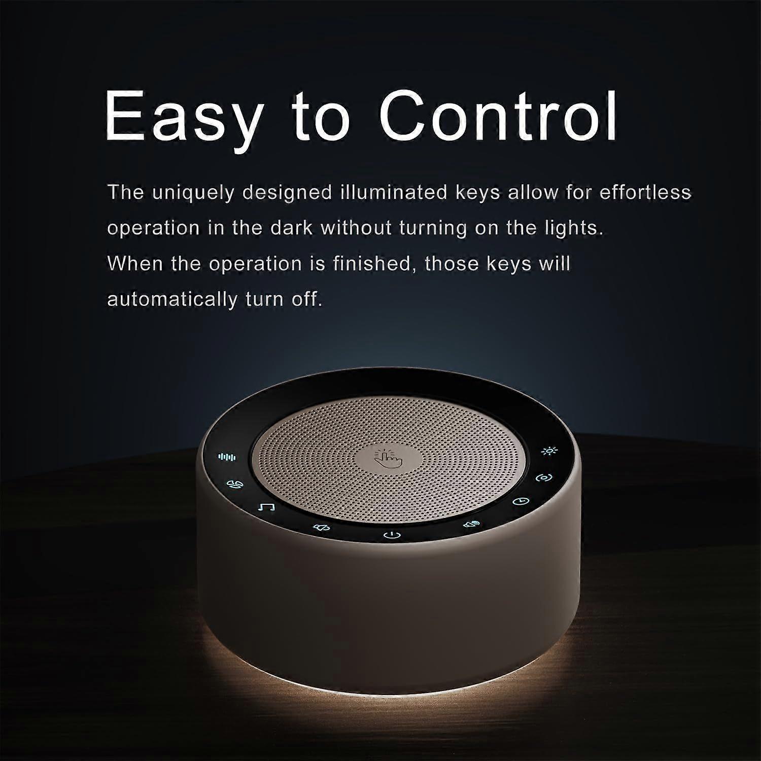 2025 Latest Model White Noise Sound Machine with Nursery Lamp, Mood ...