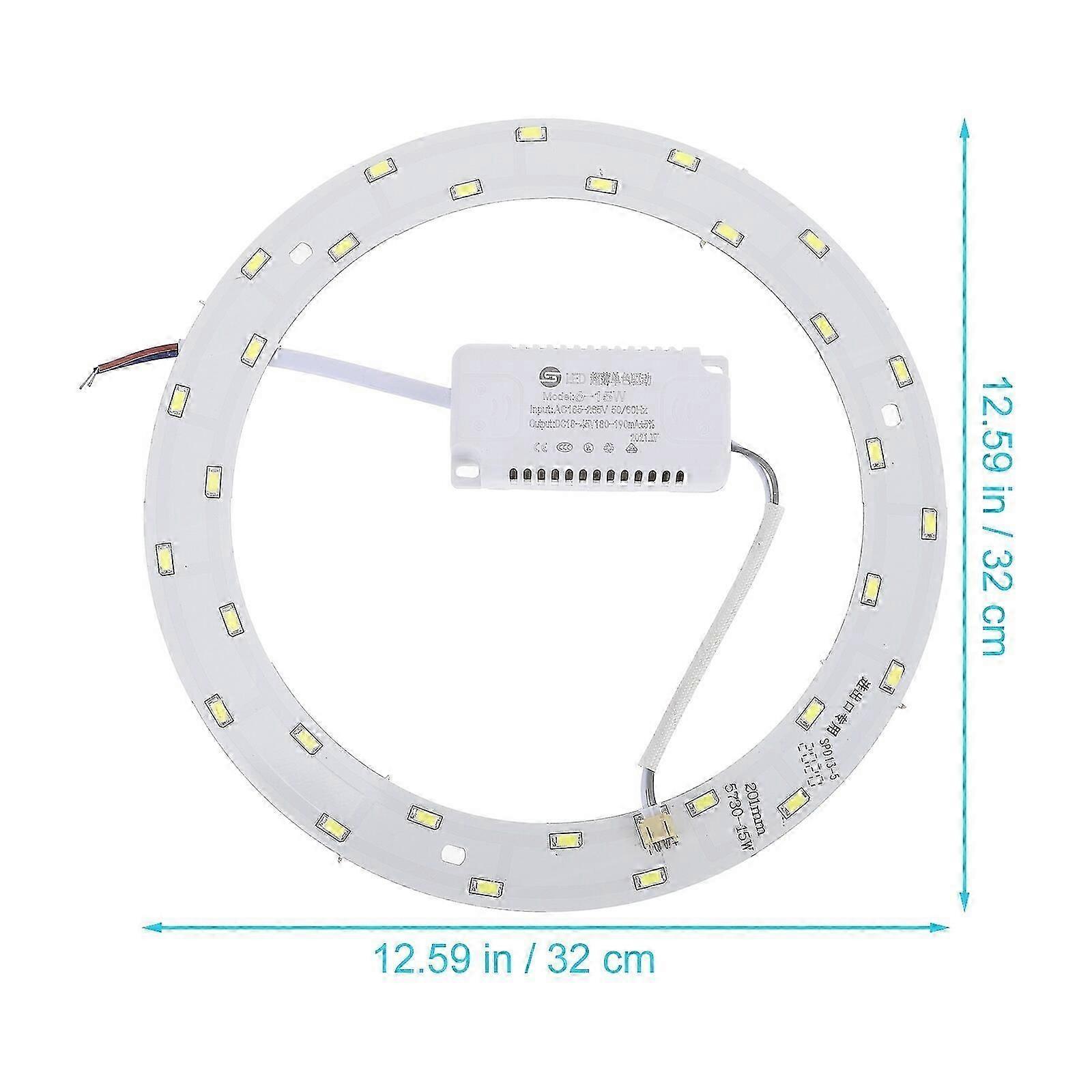 15W 220V-240V SMD 5730 30-LED Magnetic Circular LED Panel Bar Lamp LED ...