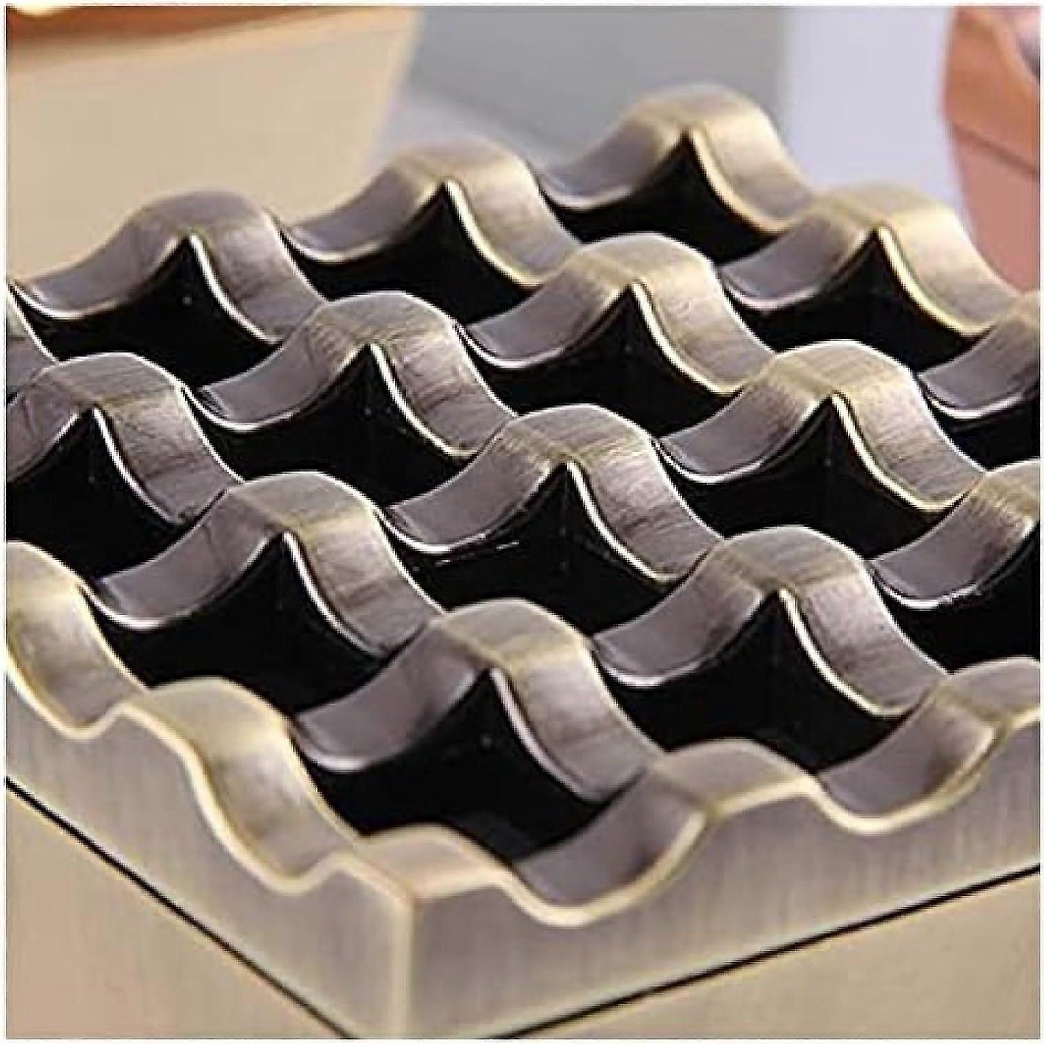 Cigar Ashtray Windproof For Outdoor Use Bronze Metal 16-Hole Design ...