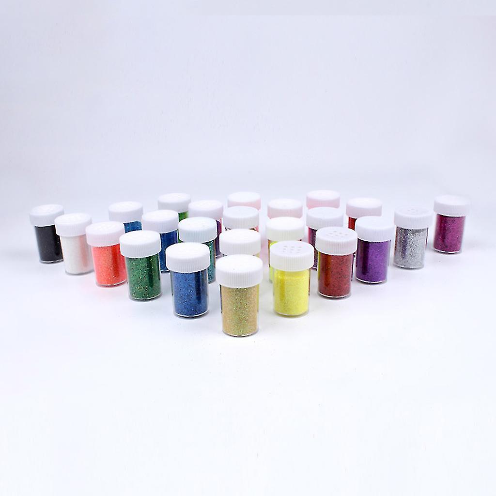 24 Pcs/set Diy Epoxy Filling Materials Shiny Glitter Powder Uv Resin ...