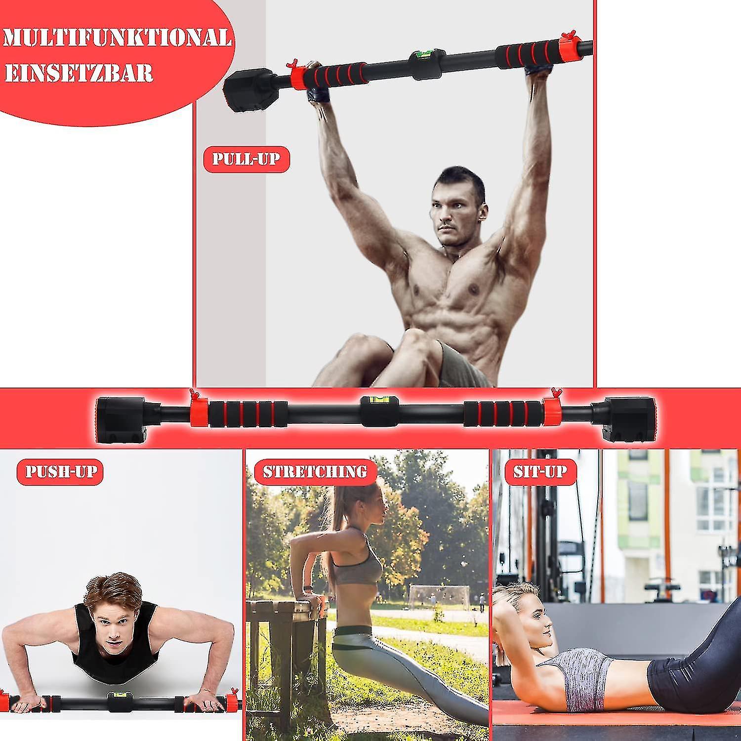 Door Frame Pull-up Bar With Individually Adjustable Screwless Spirit ...