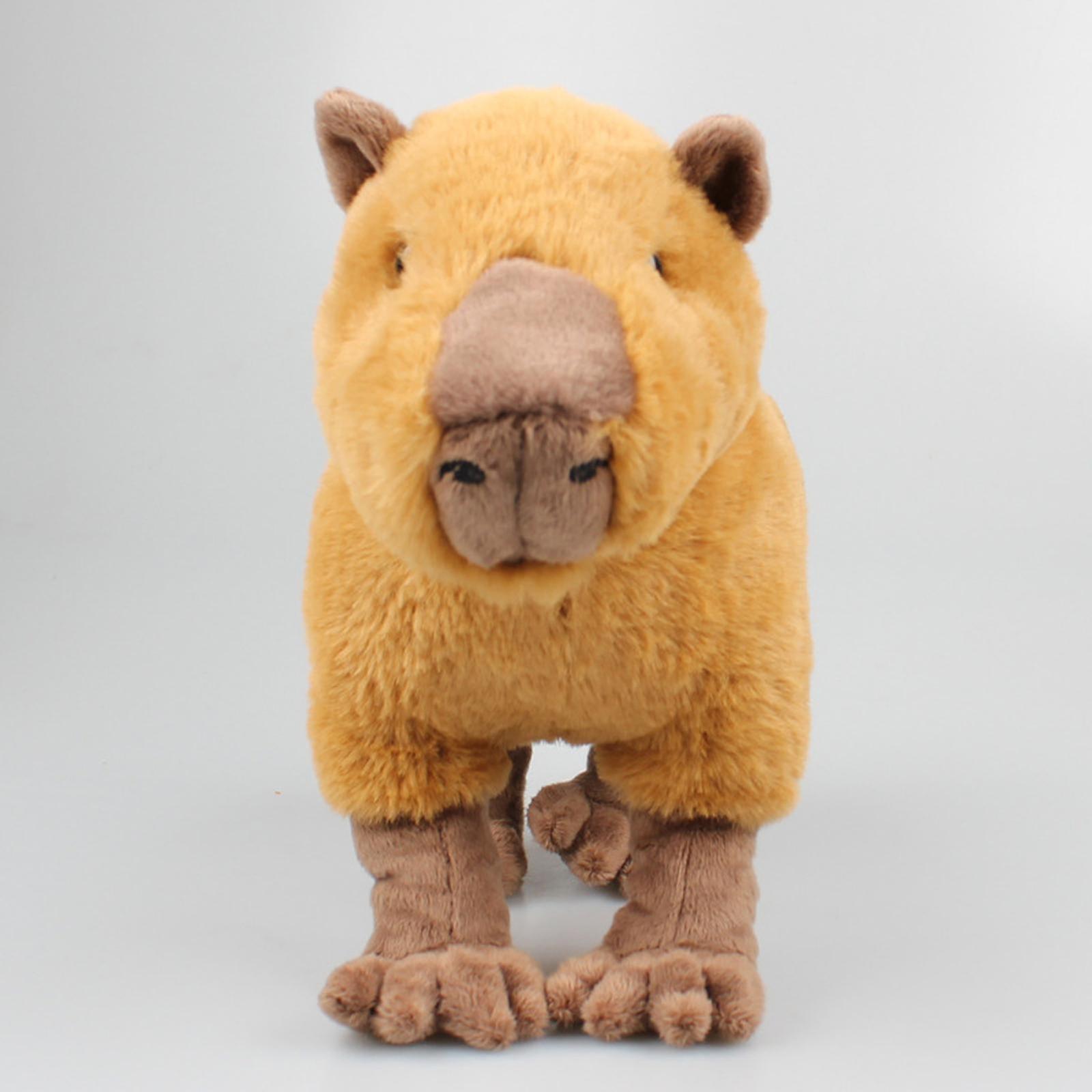 Capybara Peluche Toy Lifelike, Soft Wild Animals Crawling Capybara ...