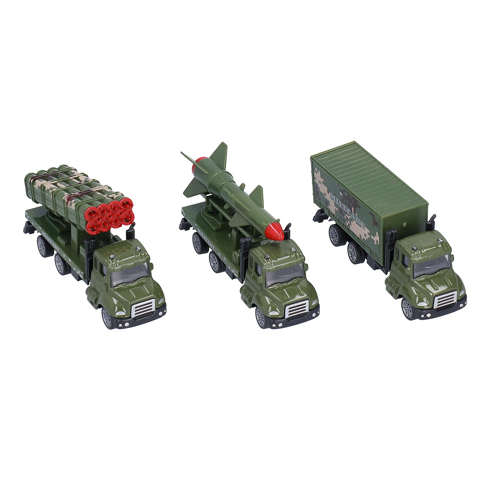 3 Pack 1:50 Diecast Military Toy Vehicles Alloy Metal Army Toys Model ...