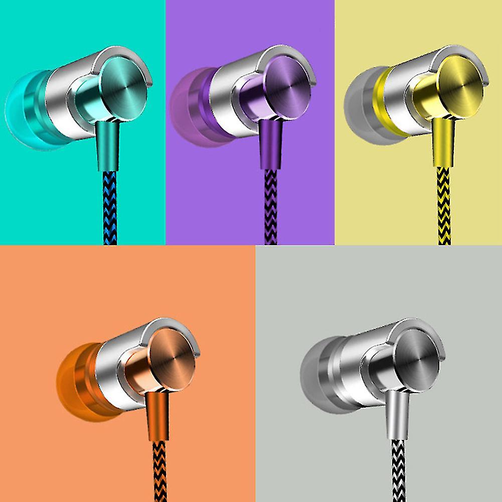 Sports In-ear Wired Braid Music Stereo Earphone For Phone Computer ...