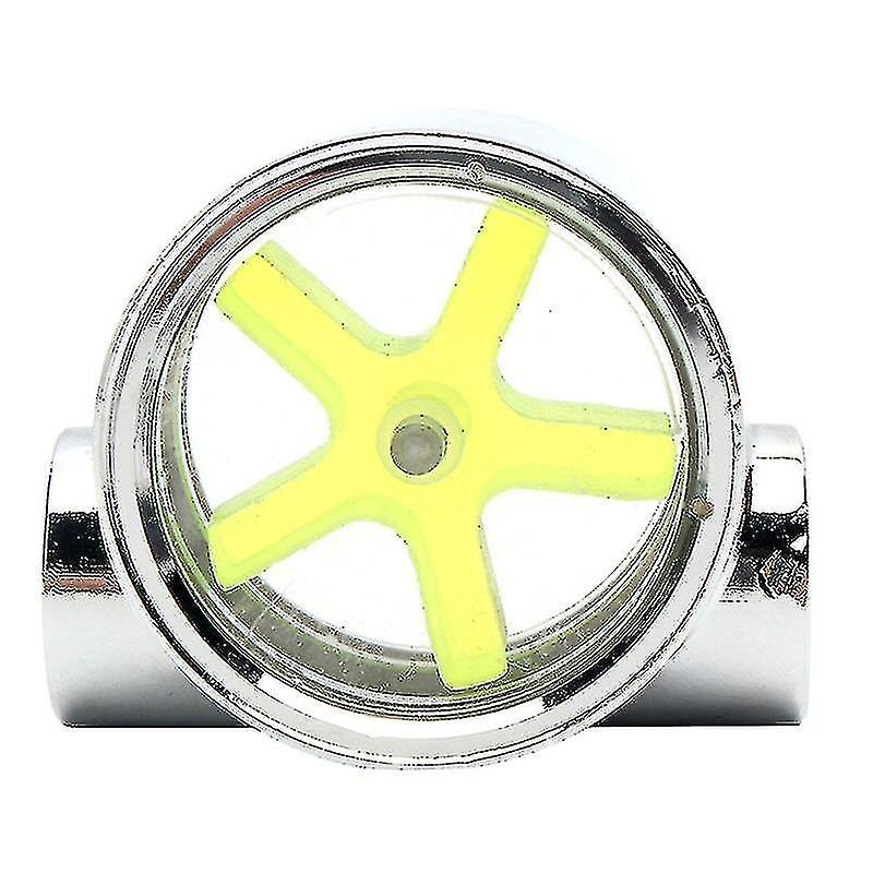 Flow Meter Water Cooling Flow Indicator Meter Copper Chromed 2 Ways G1 ...