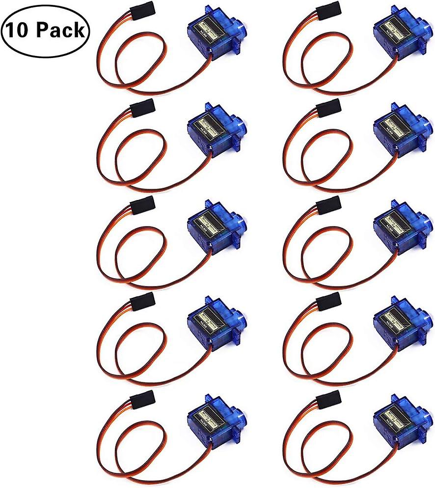 10Pcs SG90 Micro Servo Motor for RC Car Robot Helicopter Airplane ...