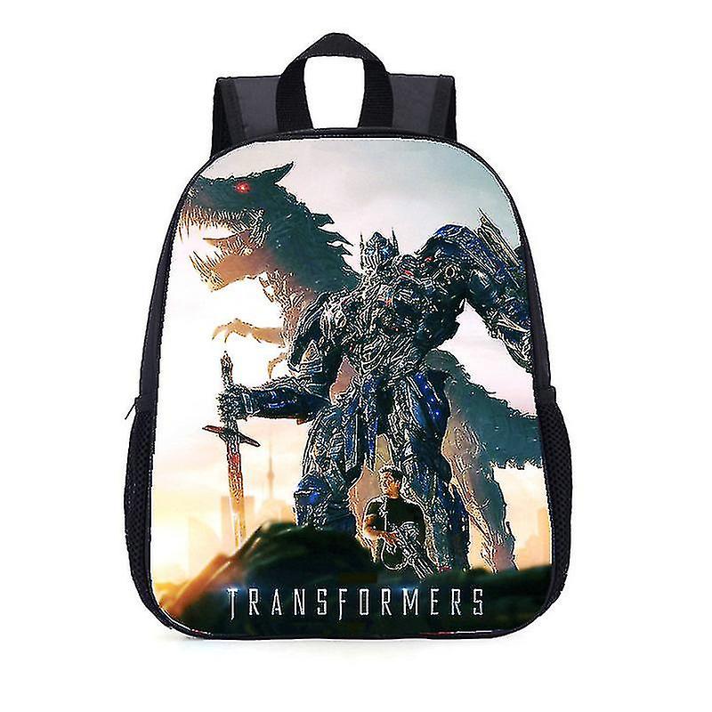 ryggsäck skola transformation bil robot tecknad humla Optimus Prime ...
