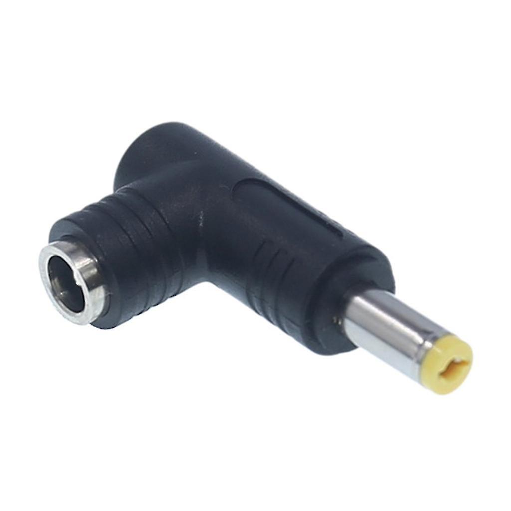 1pc 90 Degree 5.5x2.5mm Female Jack To Male Plug Right Angle Dc Power ...