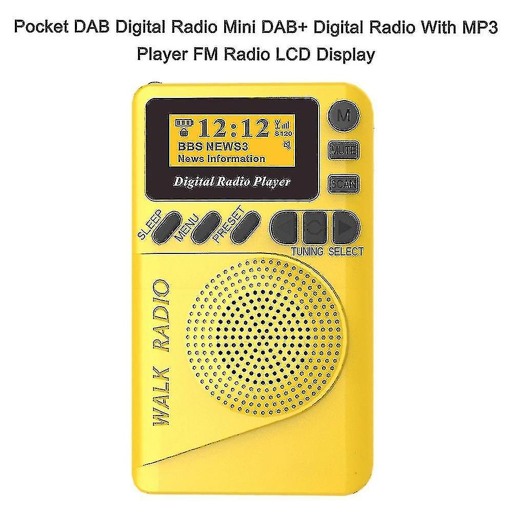 Pocket Dab Digital Radio Mini Dab+ Digital Radio With Mp3 Player Fm ...