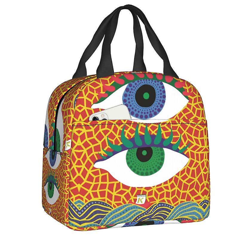 Yayoi Kusama Pumpkin Lunch Bag Resuable Thermal Cooler Insulated Bento ...