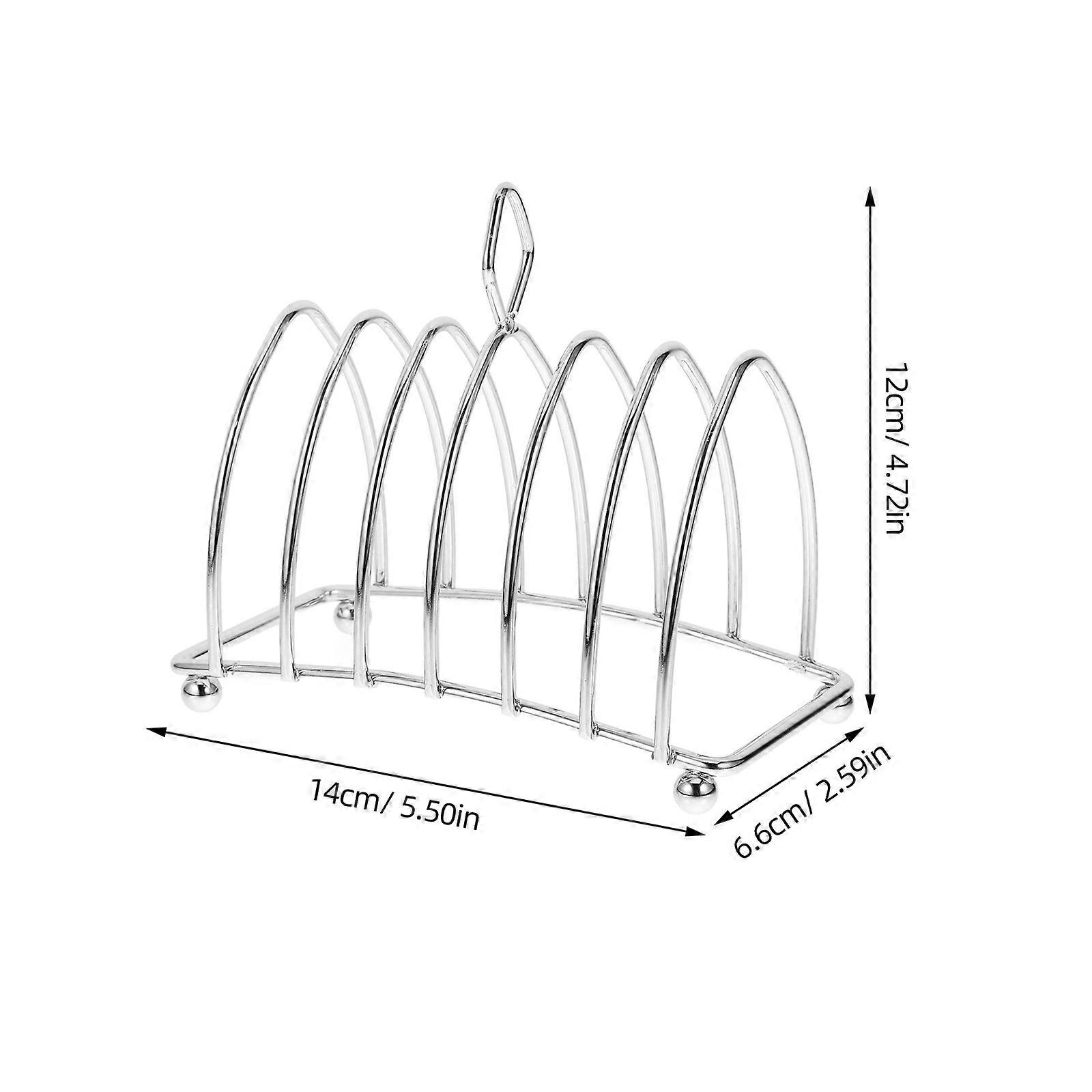 Metal Handle Toast Holder Desktop Toast Rack Daily Use Toast Bread Rack ...