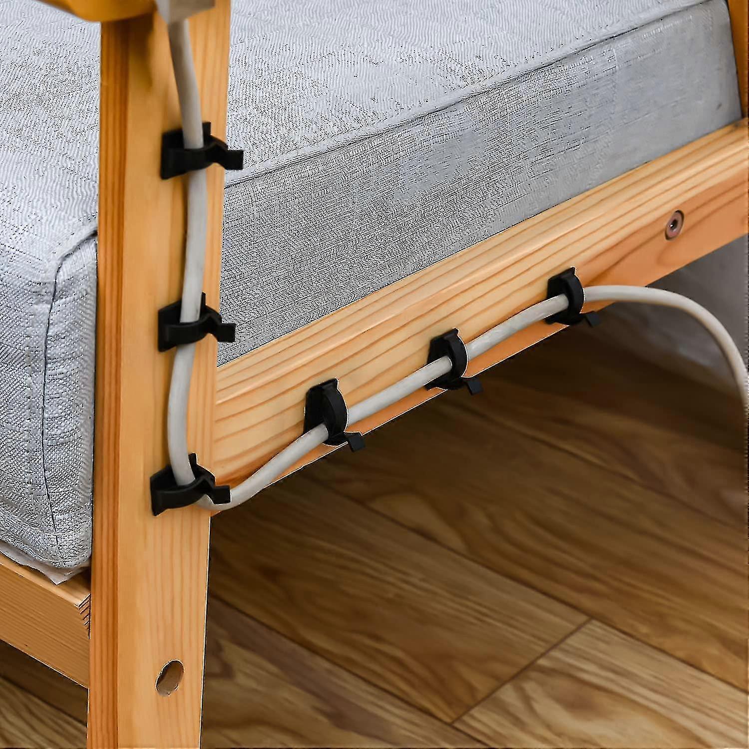 50pcs Adjustable Cable Management Clips, Adhesive Cable Organiser Cord ...