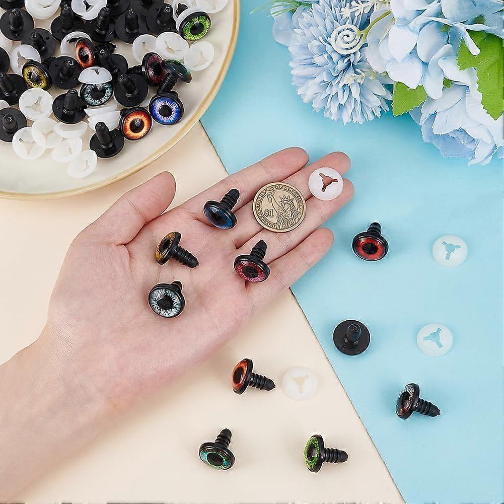 40 Sets (20 Pairs) Safety Eye 18mm Dragon Eye 10 Colors Craft Eyes ...
