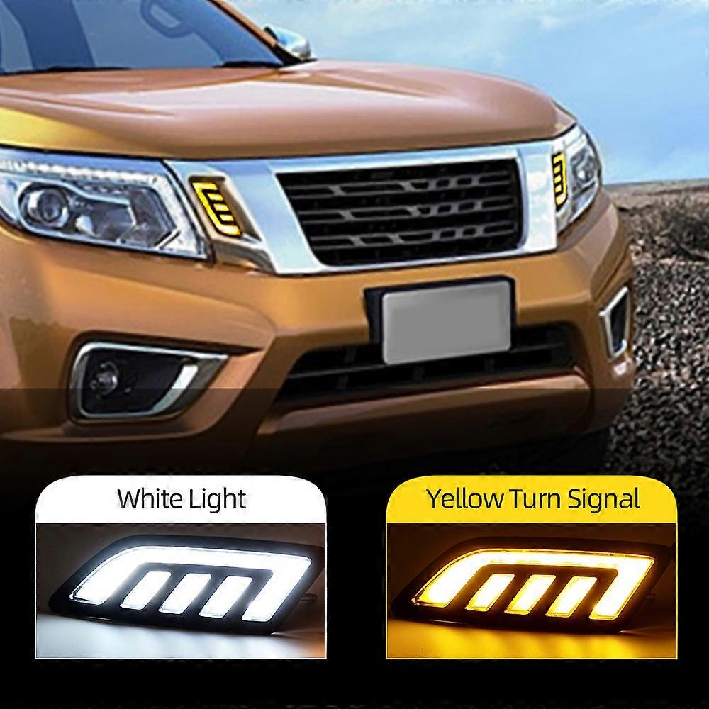 LED DRL Daytime Running Lights mask grille with turning signal For ...