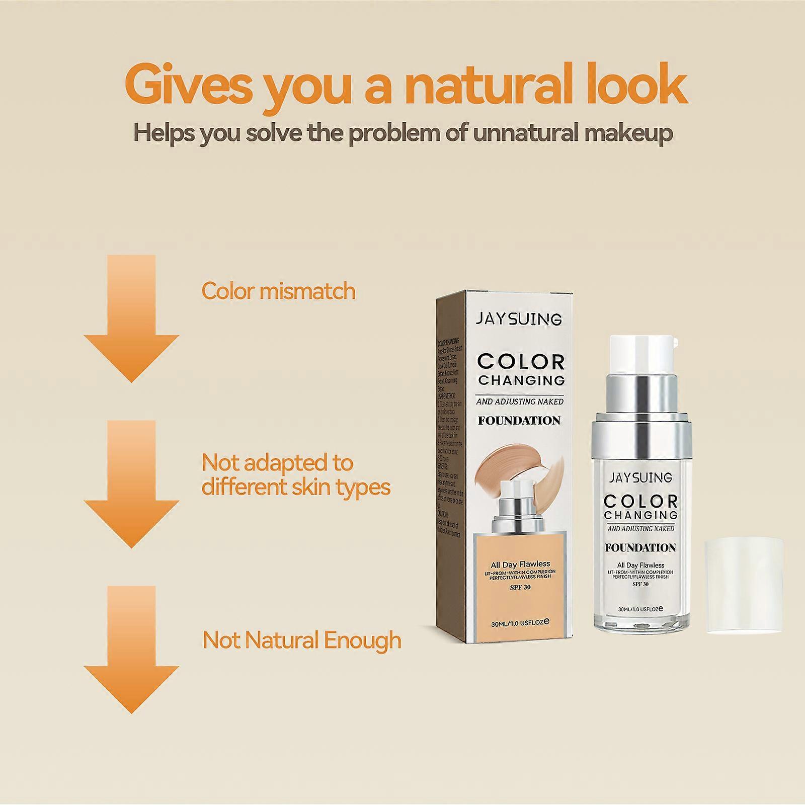 Colour Changing Foundation, Flawless Color Changing Foundation Makeup ...
