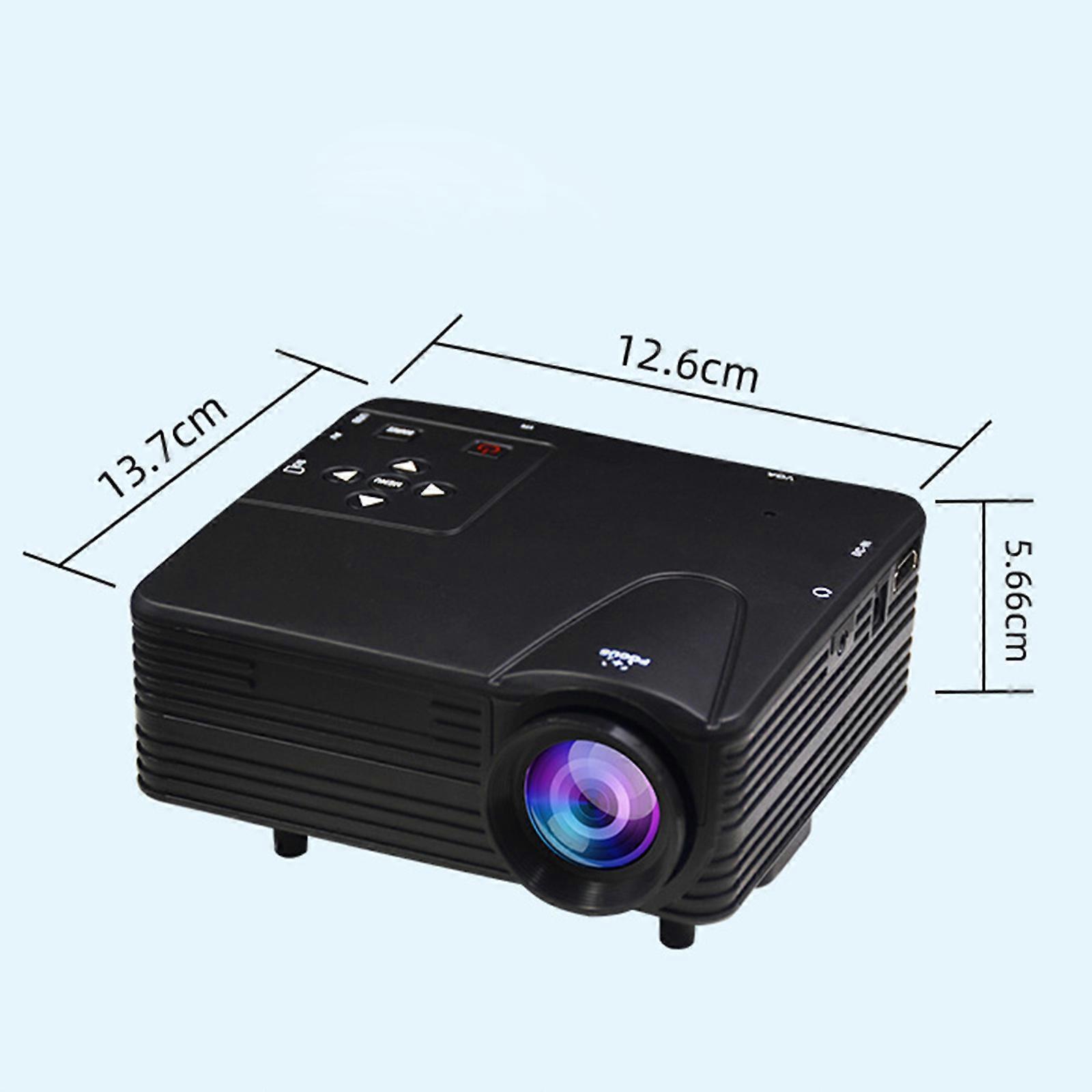 Mini 1080P LED Projector Home Theater Cinema Player HD Multimedia VGA ...