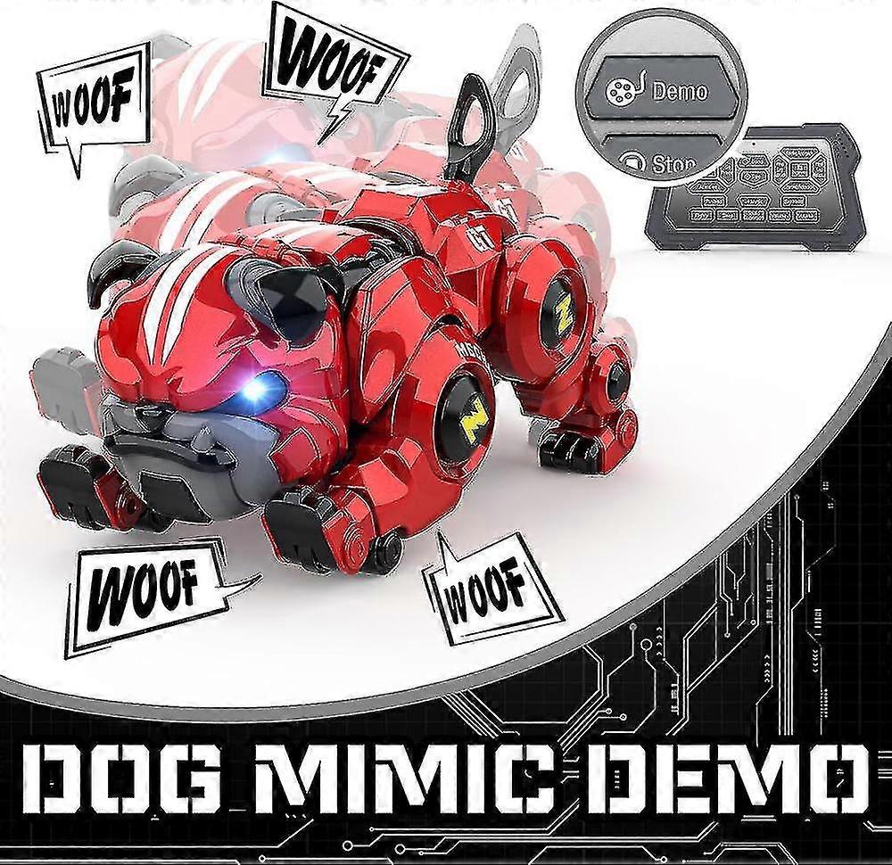 Robot Dog For Kids Remote Control Robot Rechargeable Programing Stunt ...