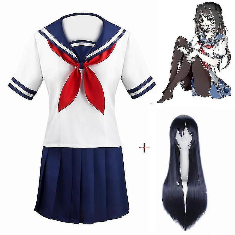 Anime Yandere Simulator Ayano Aishi Cosplay Costumes Girls School Jk ...