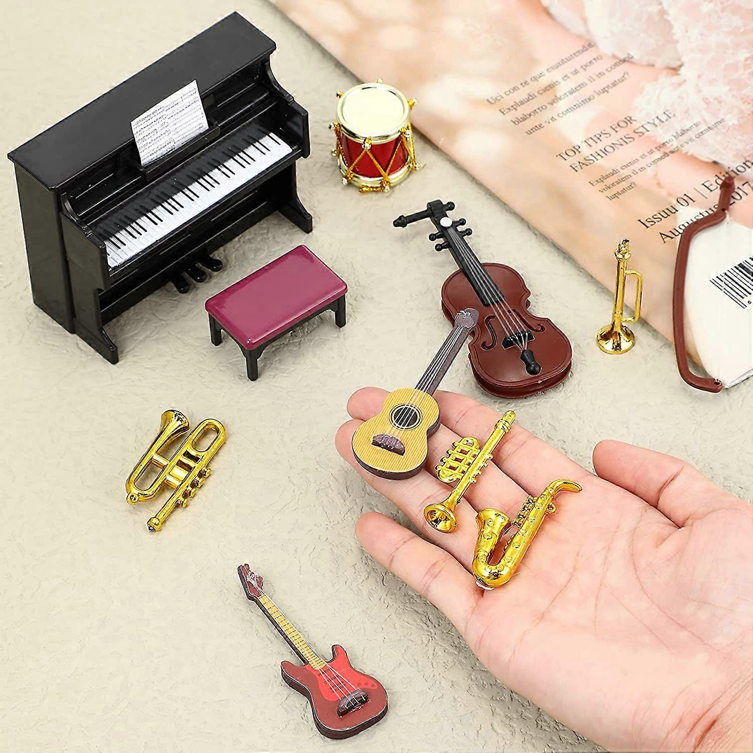Miniature Musical Instrument Set 12PcsMini Musical Instrument Model ...