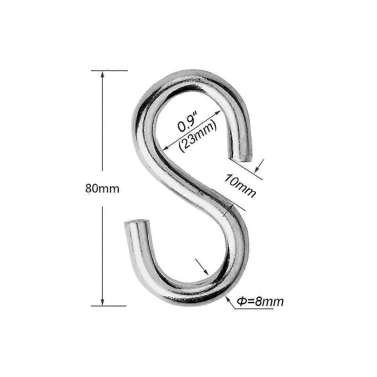 Heavy Duty S Hooks Ultra Thick Hammock S Shaped Hooks Galvanized ...