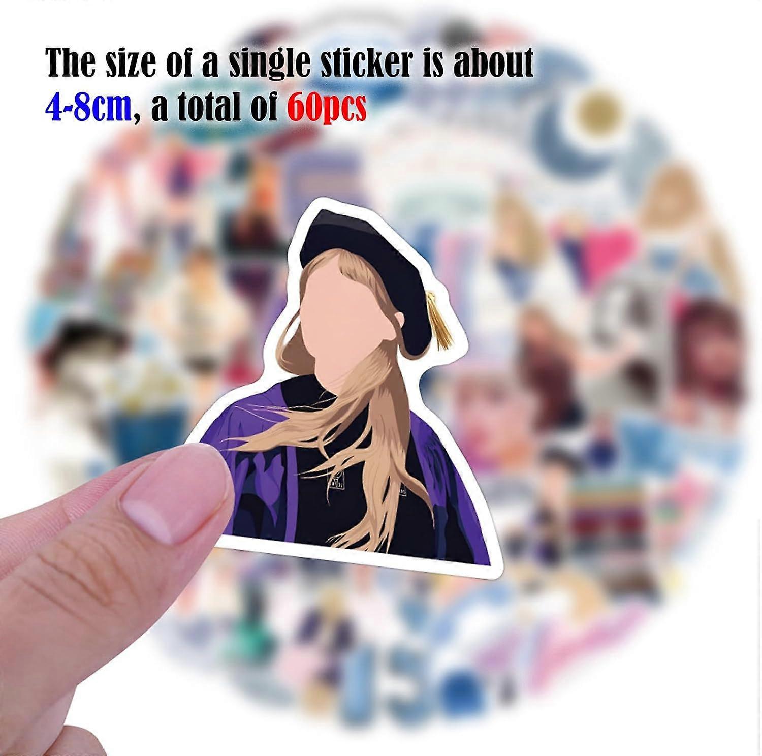 60PCS Taylor Stickers, Swift Stickers, Pop Singer Decal, Waterproof ...