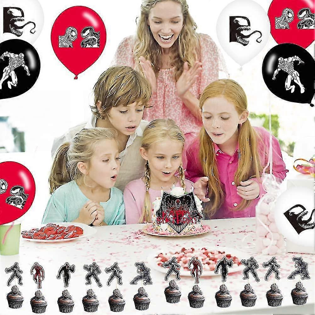Venom Party Balloon Decorations, 32pcs Venom Theme Party Decorations ...