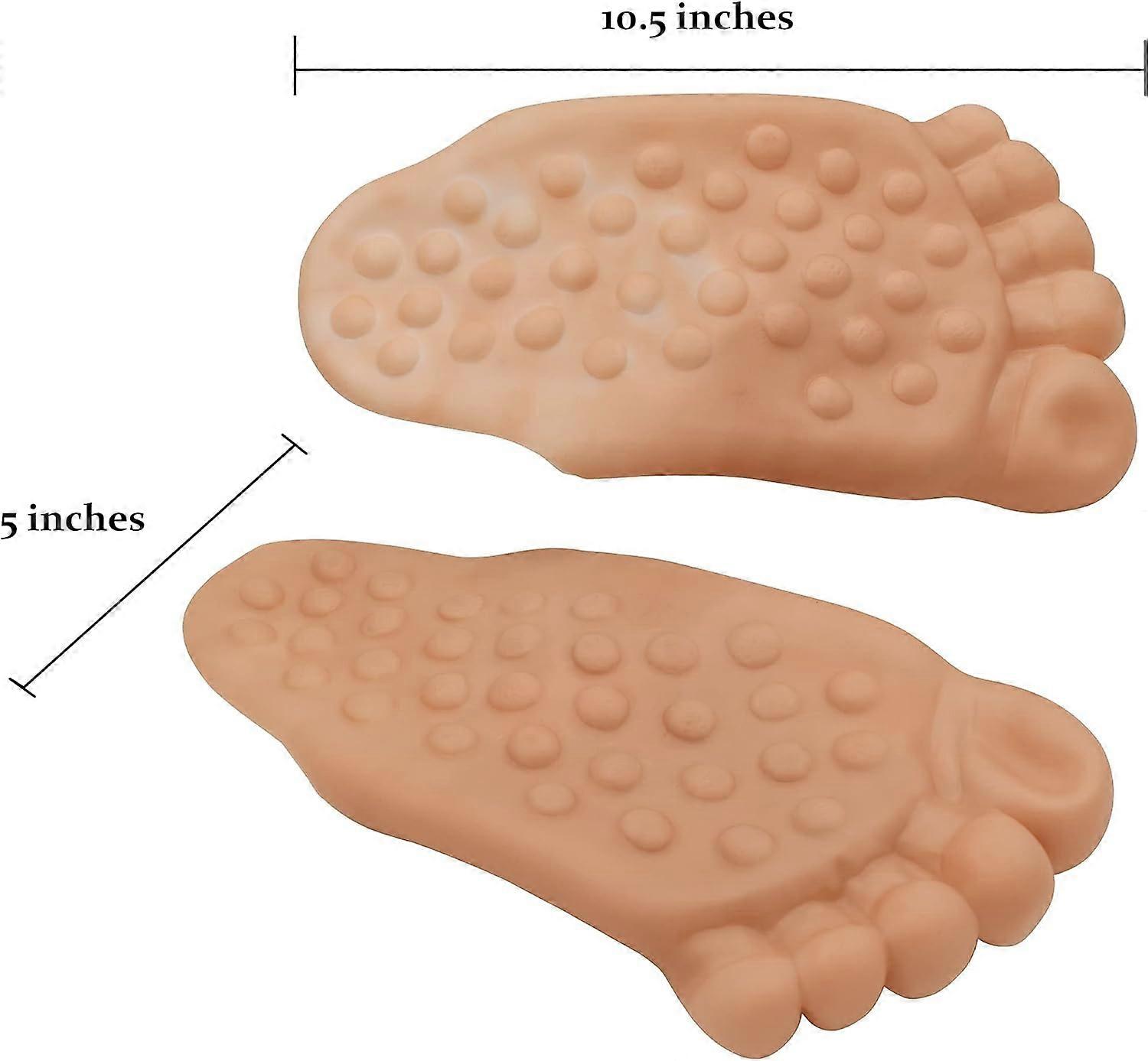 Jumbo Big Foot Shoe Covers - Funny Bare Feet Slippers Caveman Monster ...