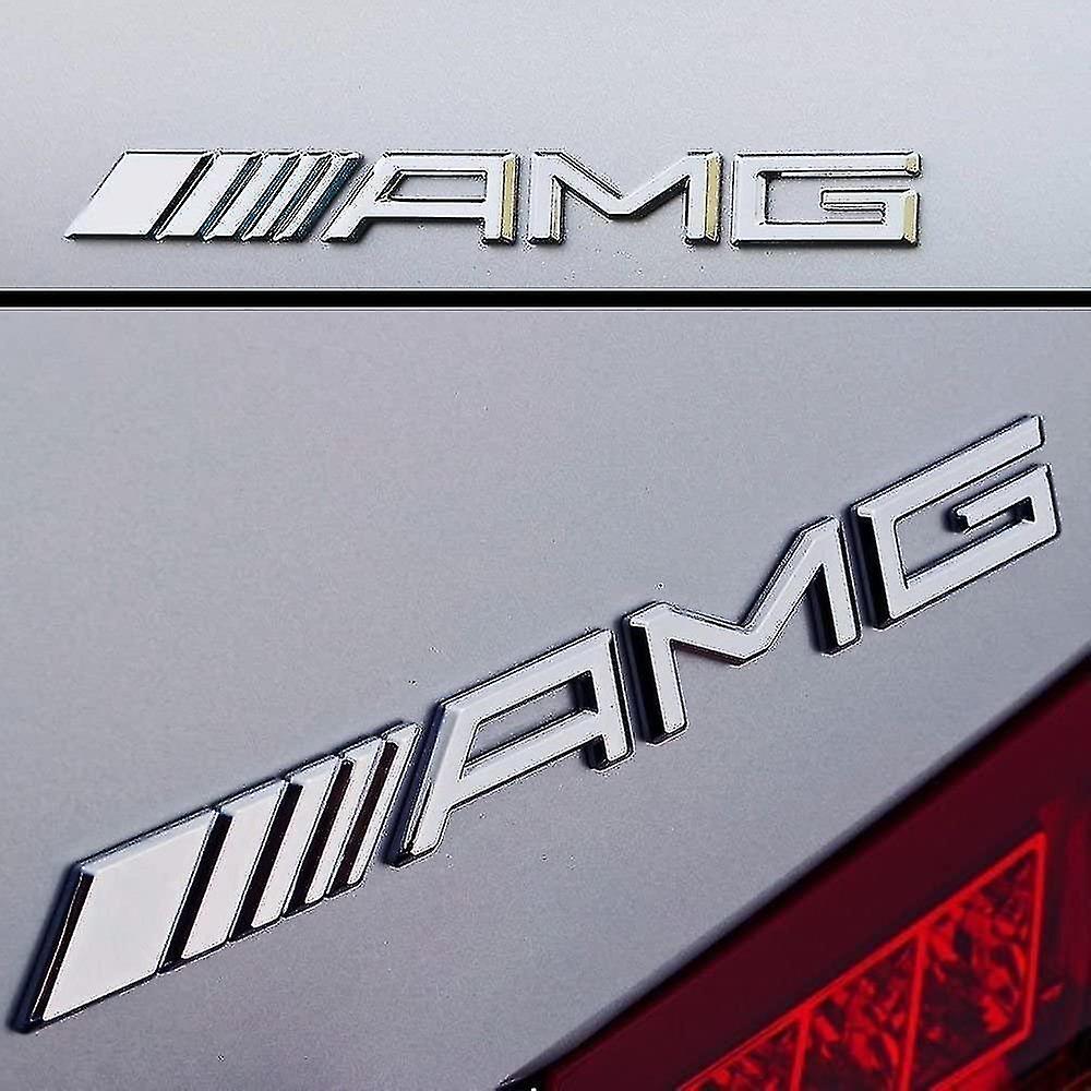 Mercedes Amg Chrome Boot Trunk Emblem Badge Stick On For All Mercedes ...