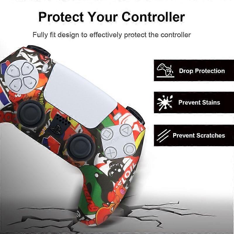 For PS5 Soft Silicone Gel Rubber Case Thumb Grips Caps Cover For SONY ...