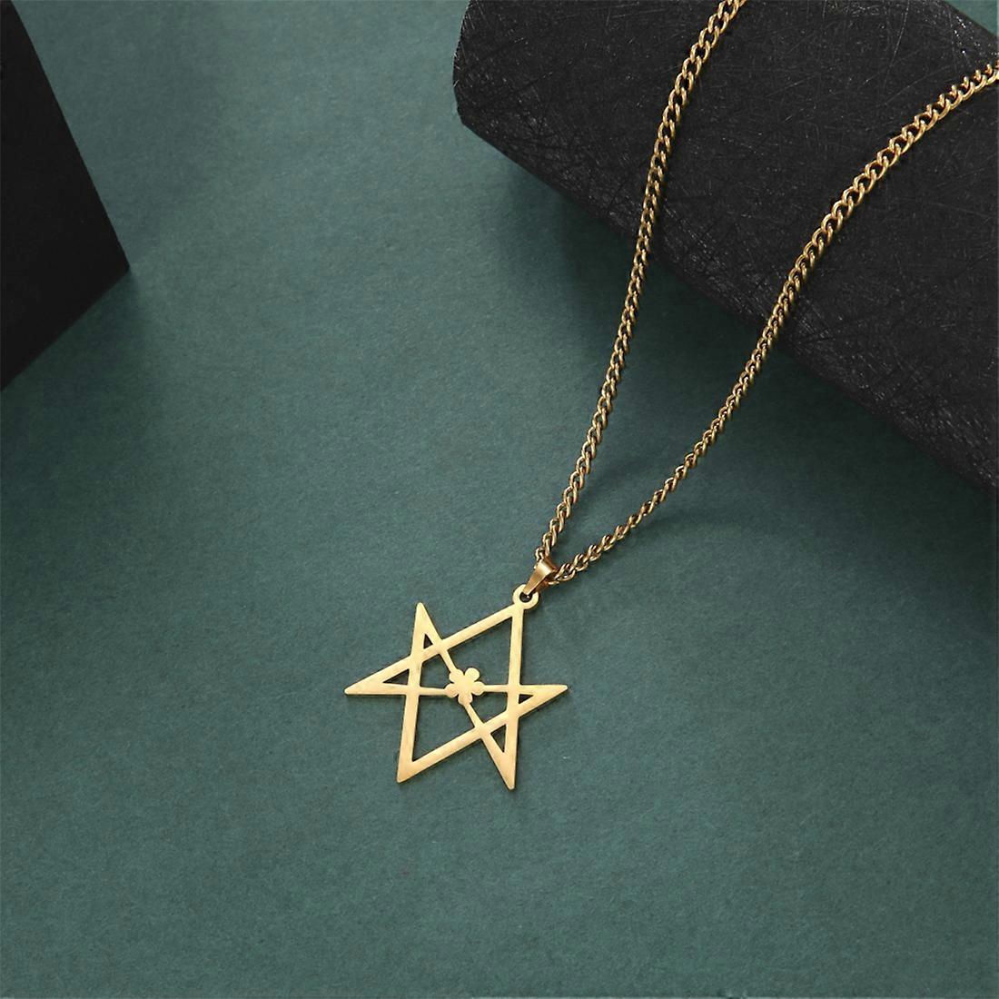 Thelema Hexagram Necklace Stainless Steel Classic Sacred Religious ...