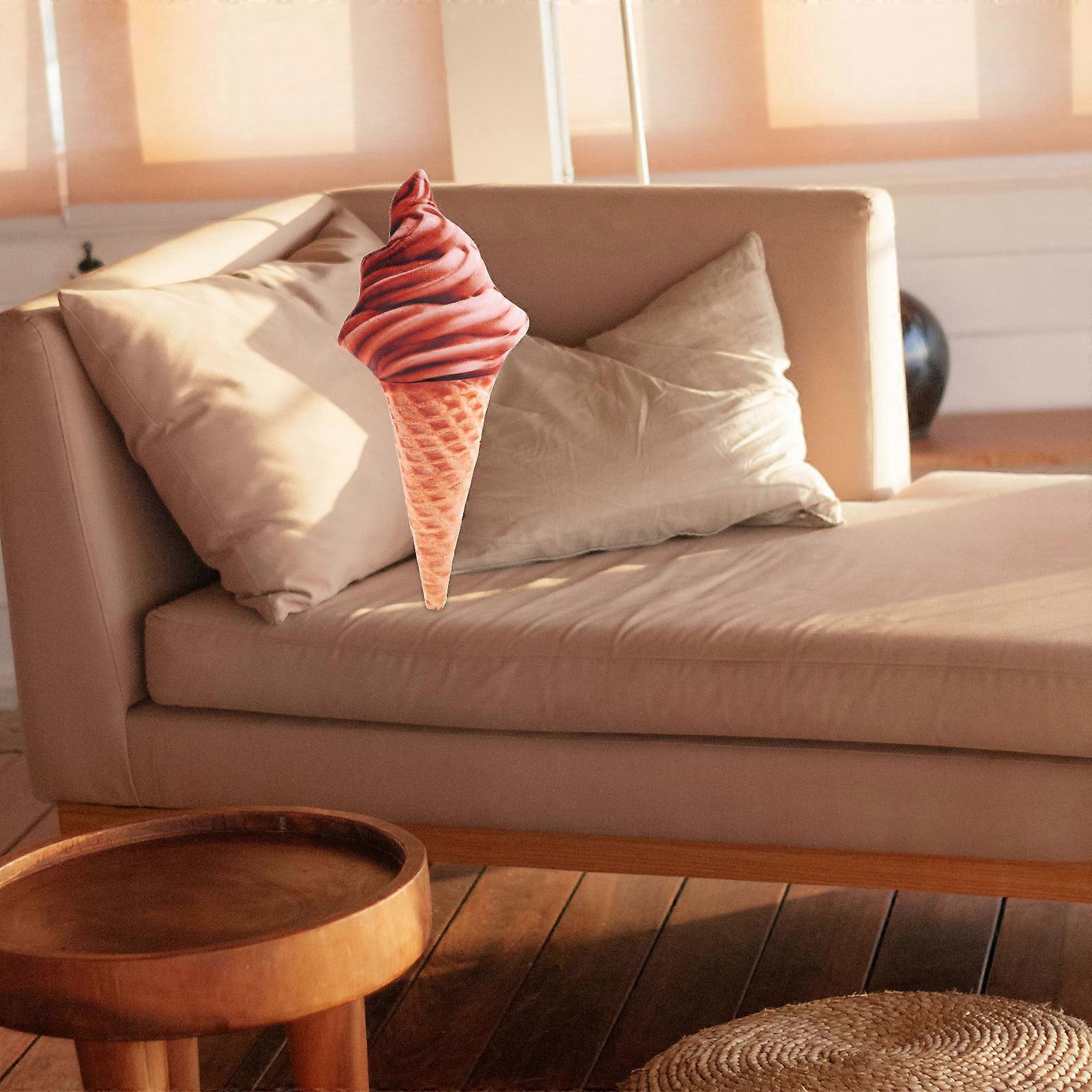 Plush Ice Cream Toy Ice Cream Shape Pillow Comfortable Pillow Plush ...